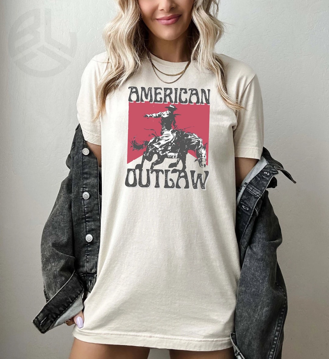 American Outlaw, Country Shirt, Western Shirt, Cowboy Shirt, Cowgirl ...