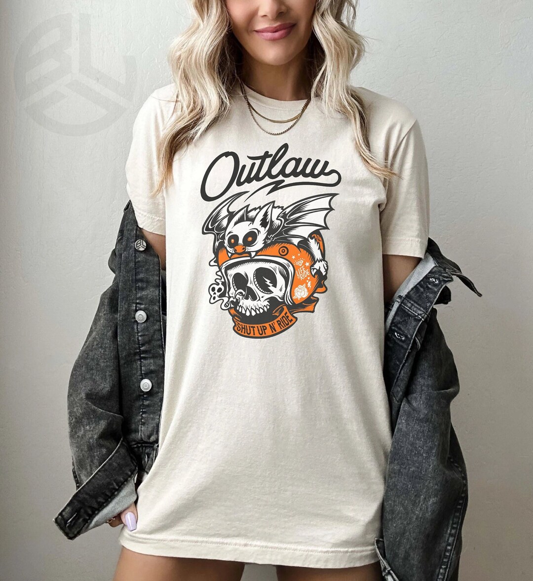 Outlaw Shirt, Biker Shirt, Harley Shirt, FTW, Bobber, Cafe Racer ...