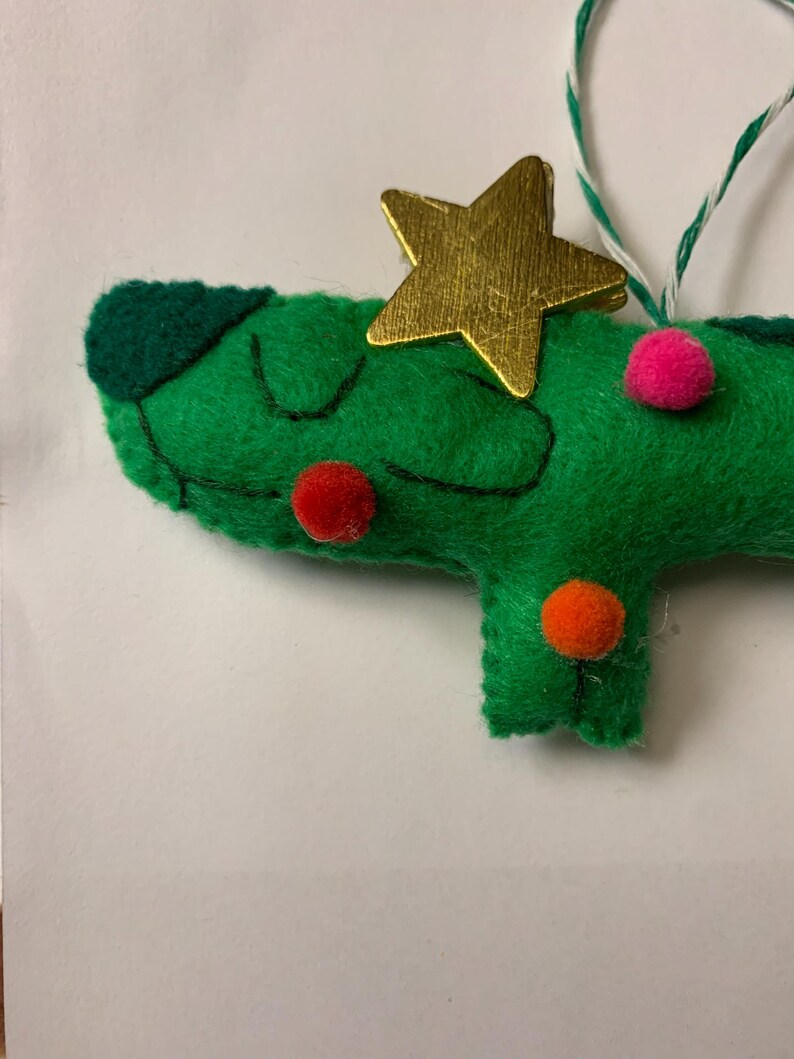 Bluey Long Dog Christmas Tree Ornament - Etsy