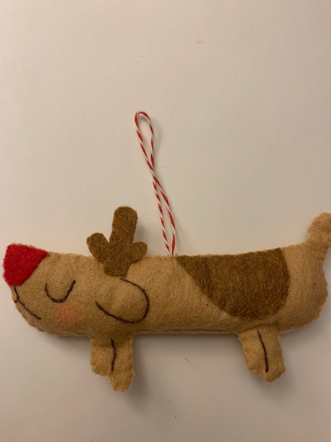 Bluey Long Dog Reindeer Ornament - Etsy