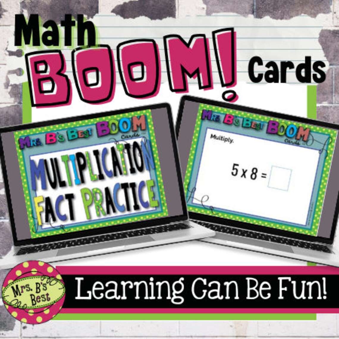 Multiplication Fact Practice Factors 0-10 Boom Cards by Mrs. B - Etsy