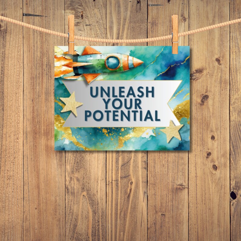 Outer Space Motivation Posters for the Classroom - Etsy