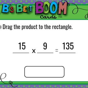 Math BOOM Cards: Name the Parts of an Equation-multiplication and ...