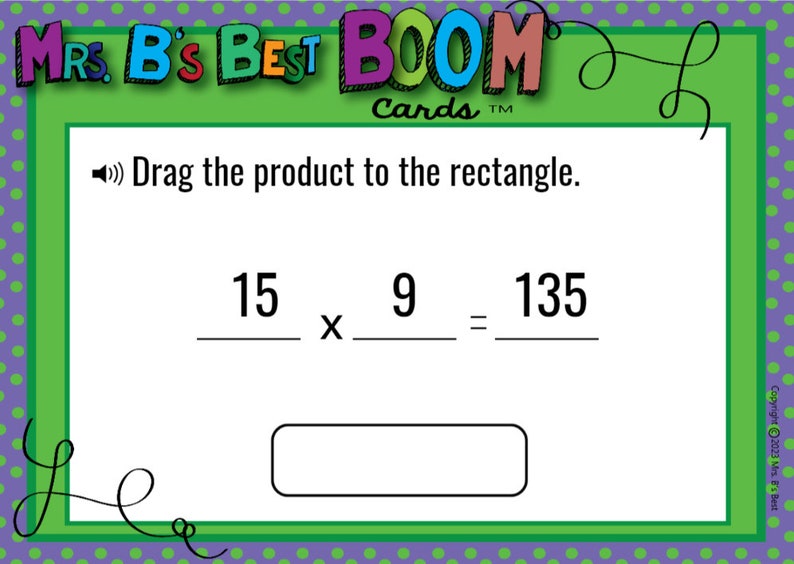 Math BOOM Cards: Name the Parts of an Equation-multiplication and ...