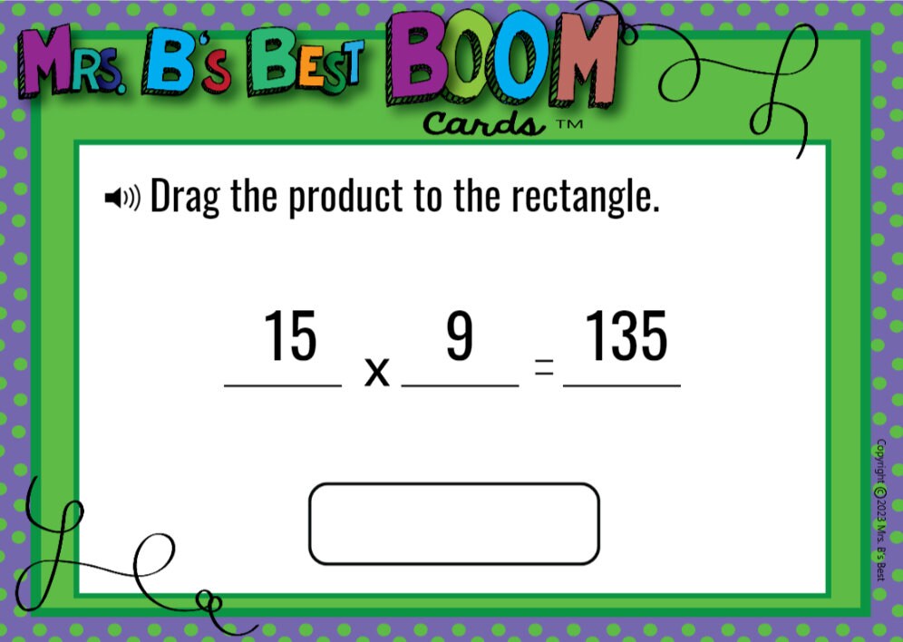 Math BOOM Cards: Name the Parts of an Equation-multiplication and ...