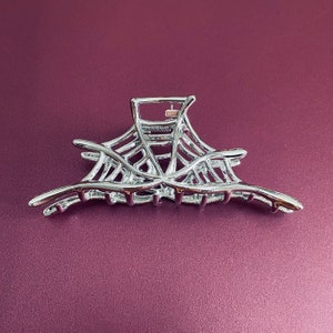 Metal Spiderweb Hair Goth Hair Clip Claw | Halloween Hair Accessories ...