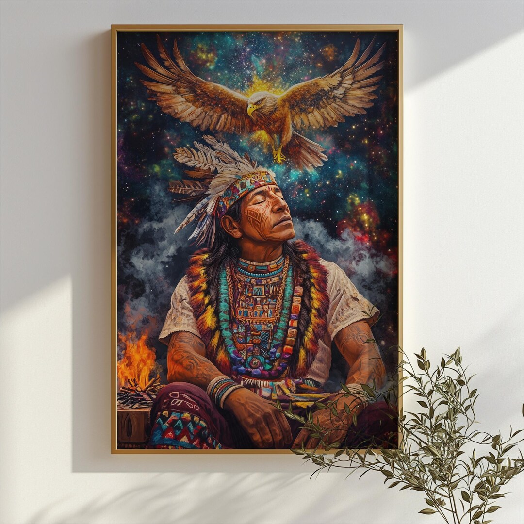 Astral Eagle | Aztec Gods Printable Wall Art | Ancient Mexican ...