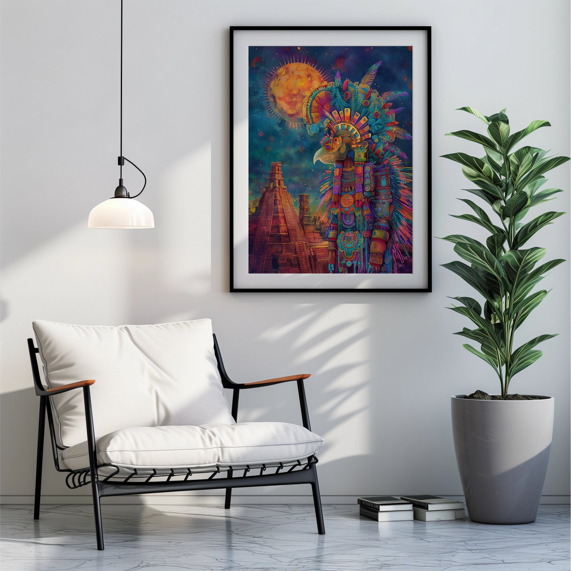 Quetzalcoatl at the Solstice Aztec Gods Printable Wall Art Ancient ...