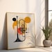 Abstract Trumpet Print: Mid Century Modern Geometric Art (digital ...