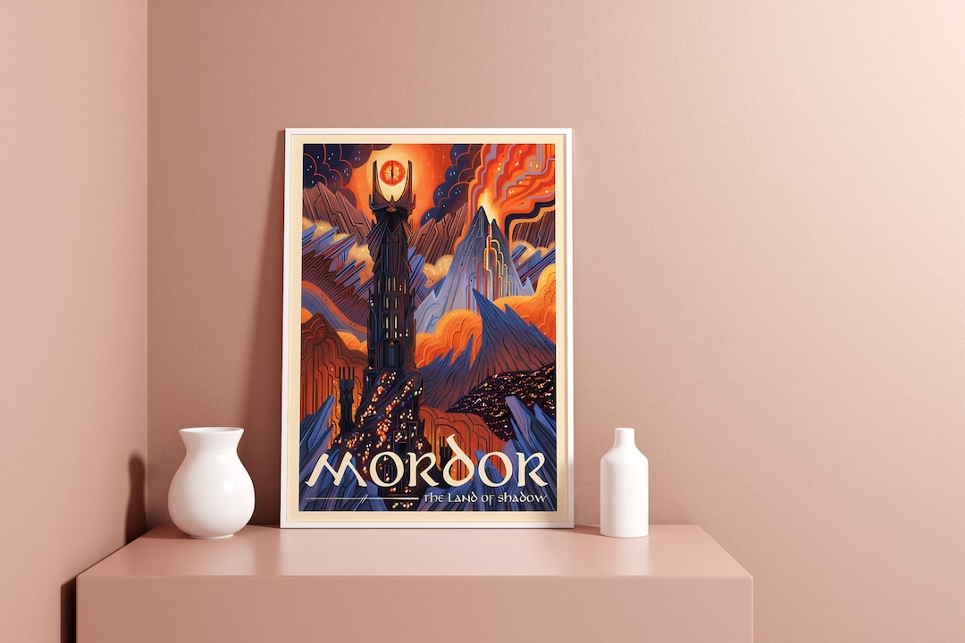 Mordor Poster Lord of the Rings Design Poster Decorative Print - Etsy
