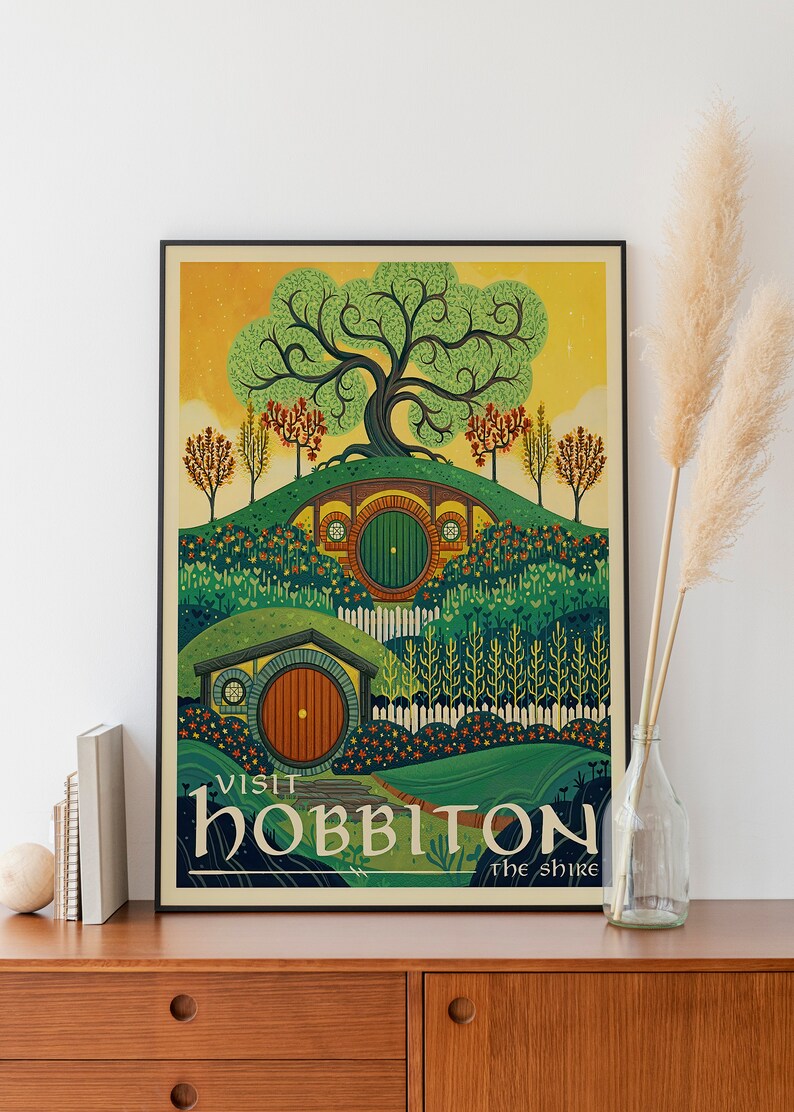 Hobitton Design Poster Lord of the Rings Wallart Print - Etsy