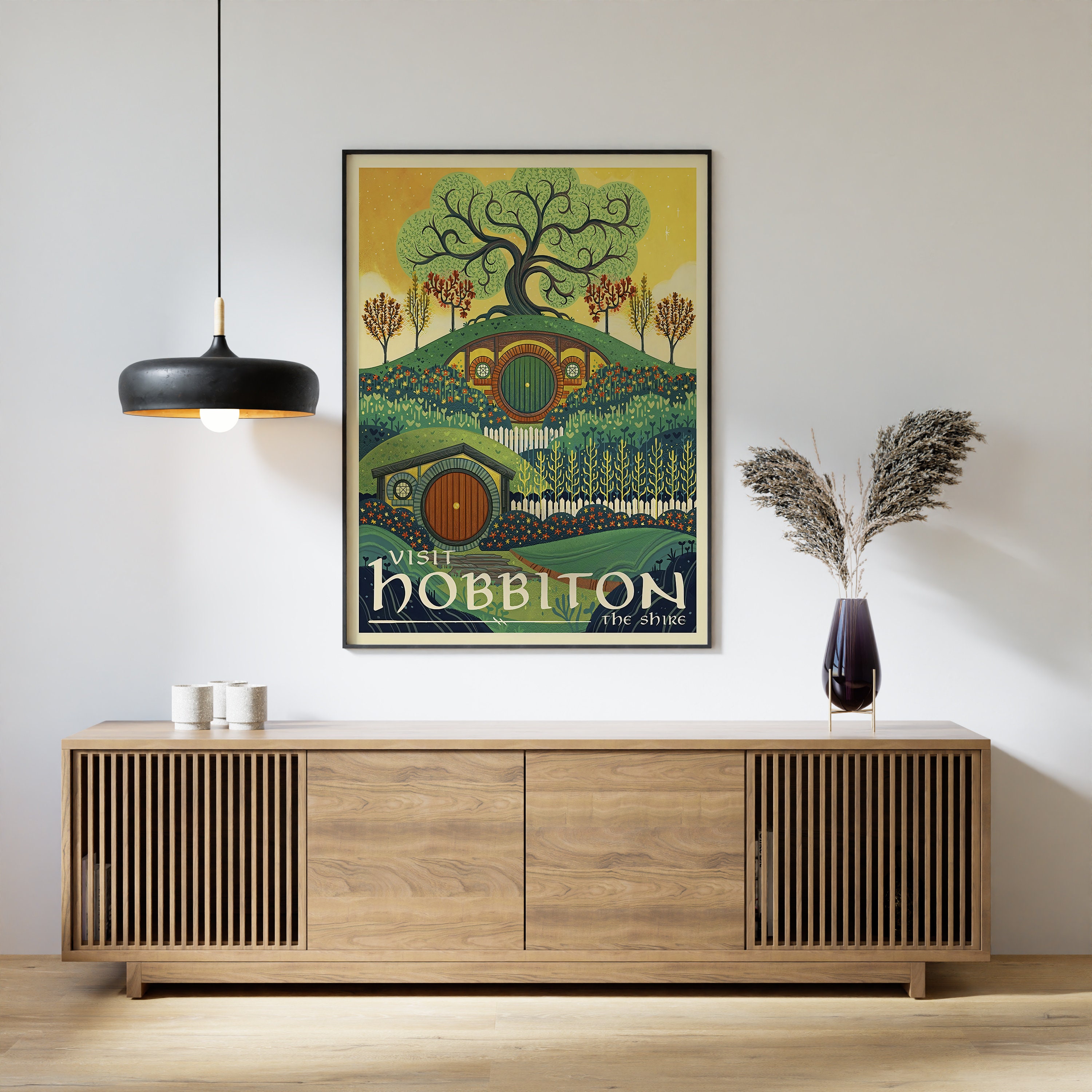 Hobitton Design Poster Lord of the Rings Wallart Print - Etsy