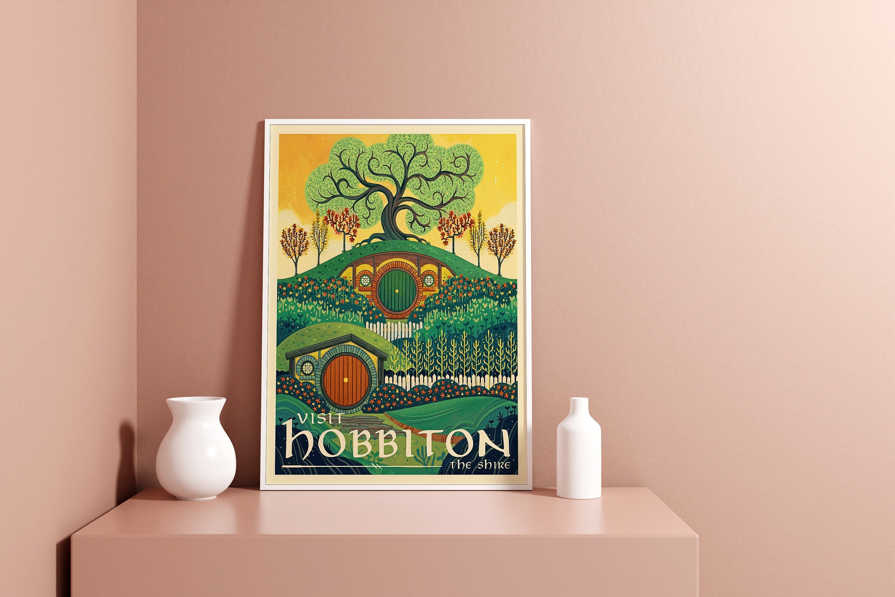 Hobitton Design Poster Lord of the Rings Wallart Print - Etsy