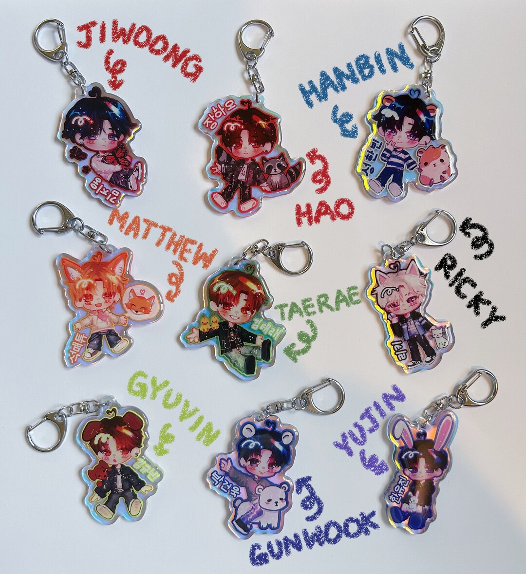 ZEROBASEONE Acrylic Charm Keychain 'youth' Version PREORDER DM About ...