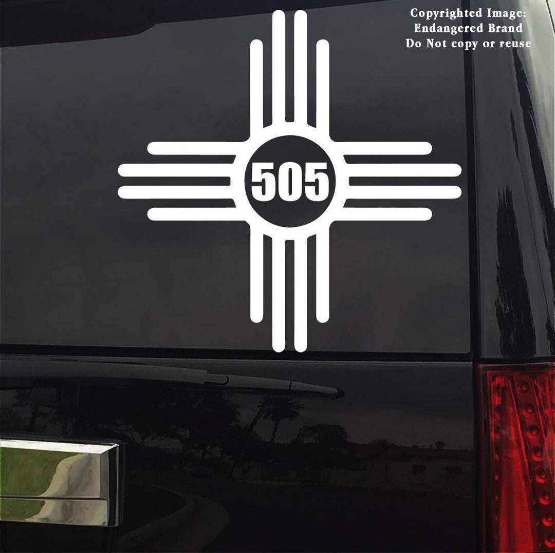 New Mexico Zia 505 Vinyl Decal - Etsy