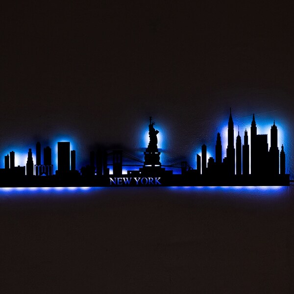 New York Skyline Light - Etsy