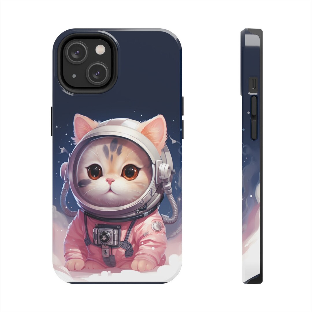 Space Kitten, Outer Space Phone Case, Space Lover Gift, Astronaut Phone ...