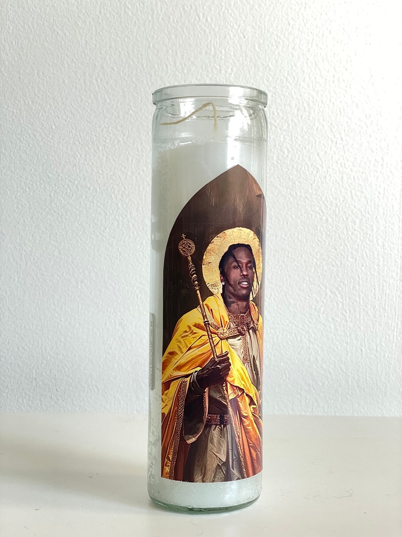 Travis Scott Prayer Candle Unique Gift Hypebeast Sneakerhead Decor - Etsy