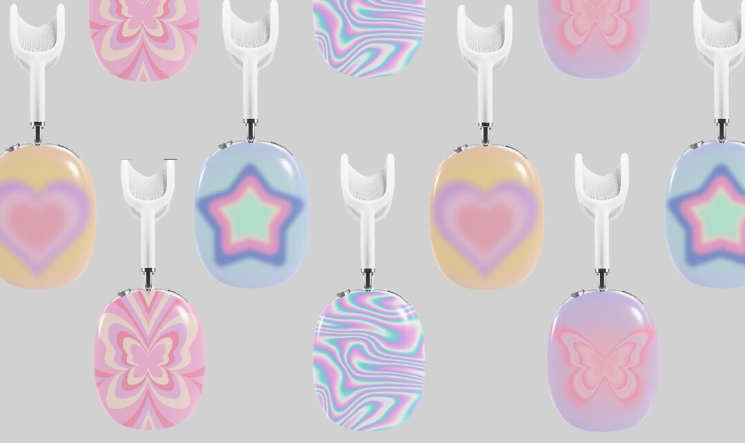 Y2K Aesthetic AirPod Max Case Cover | Cute | Girlhood | Heart | Star ...