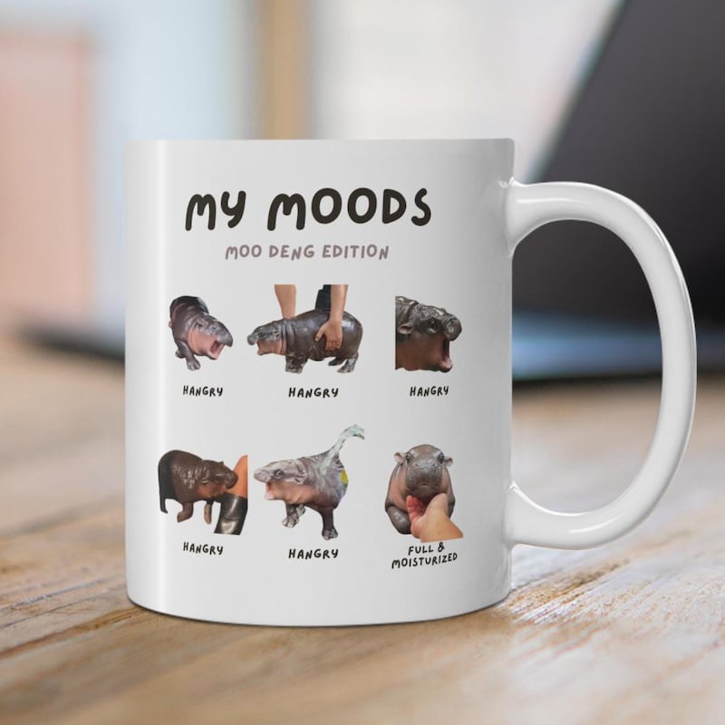 Ceramic Moo Deng - Etsy