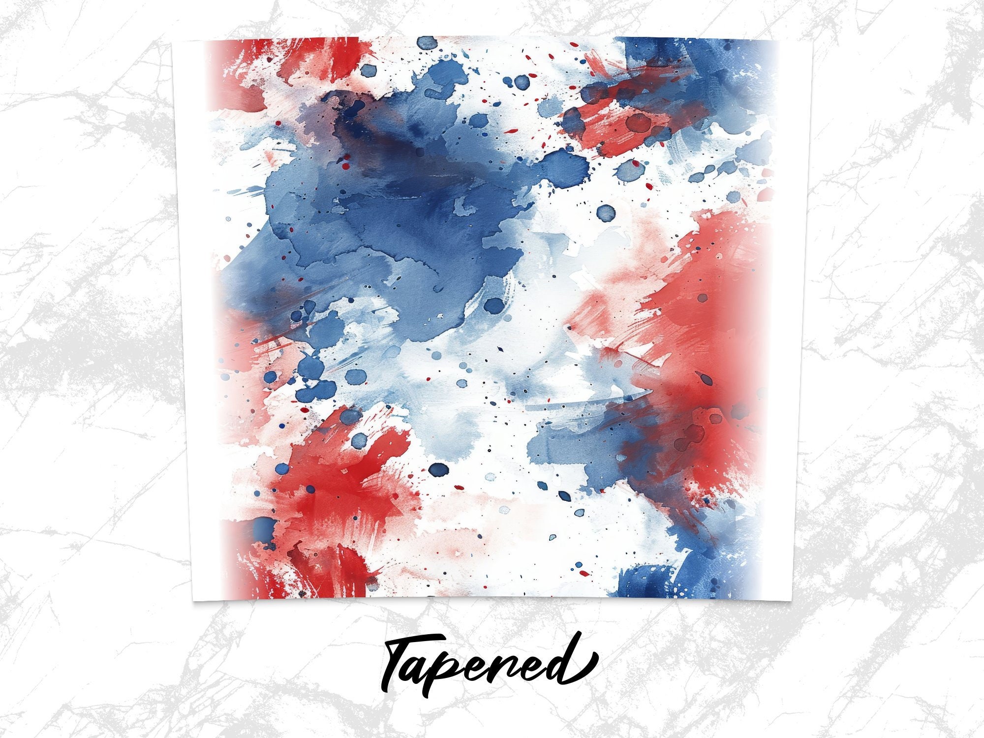 Abstract Red Blue Splash 20oz Tumbler Wrap Design, Seamless Skinny ...
