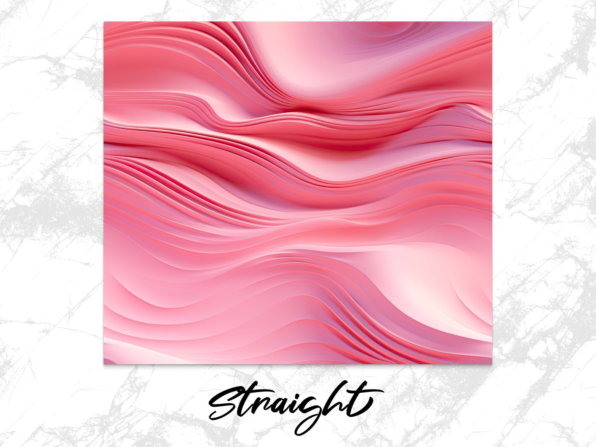 Abstract Pink Wave Design for 20oz Tumbler, Seamless Skinny Tumbler ...