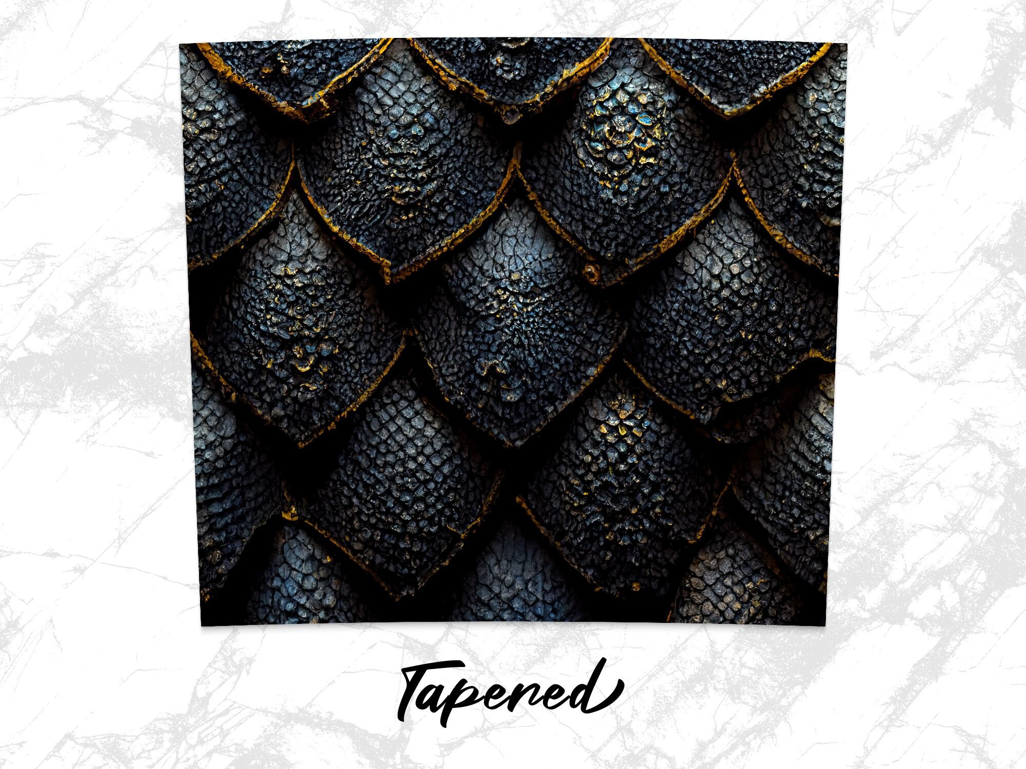 Dragon Scale Texture Tumbler Wrap Design, Black and Gold Seamless ...