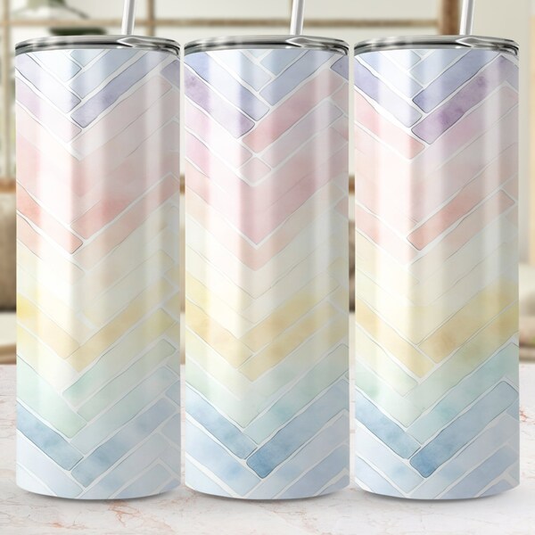 Watercolor Chevron - Etsy