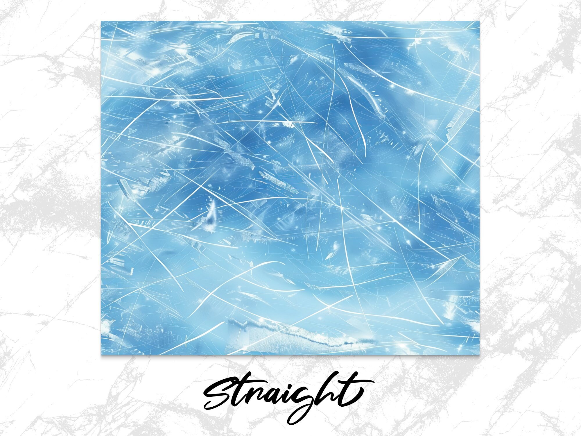 Abstract Blue Ice Crystal Design, Seamless 20oz Skinny Tumbler Wrap ...