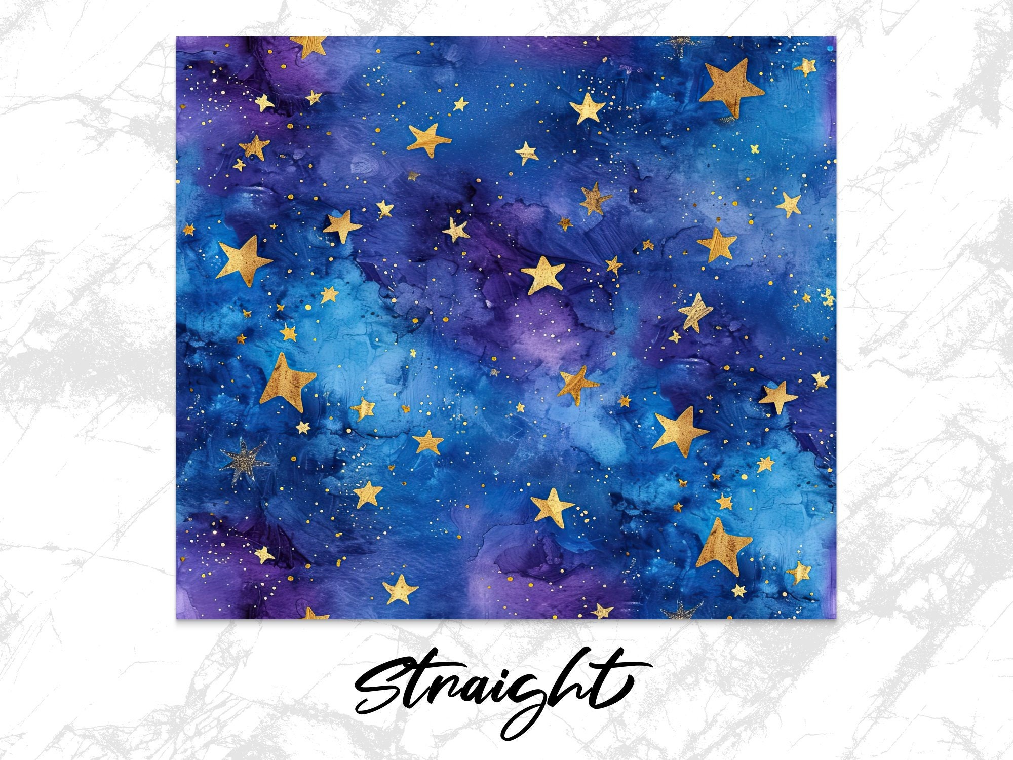 Starry Night Sky 20oz Skinny Tumbler Template, Seamless Sublimation ...