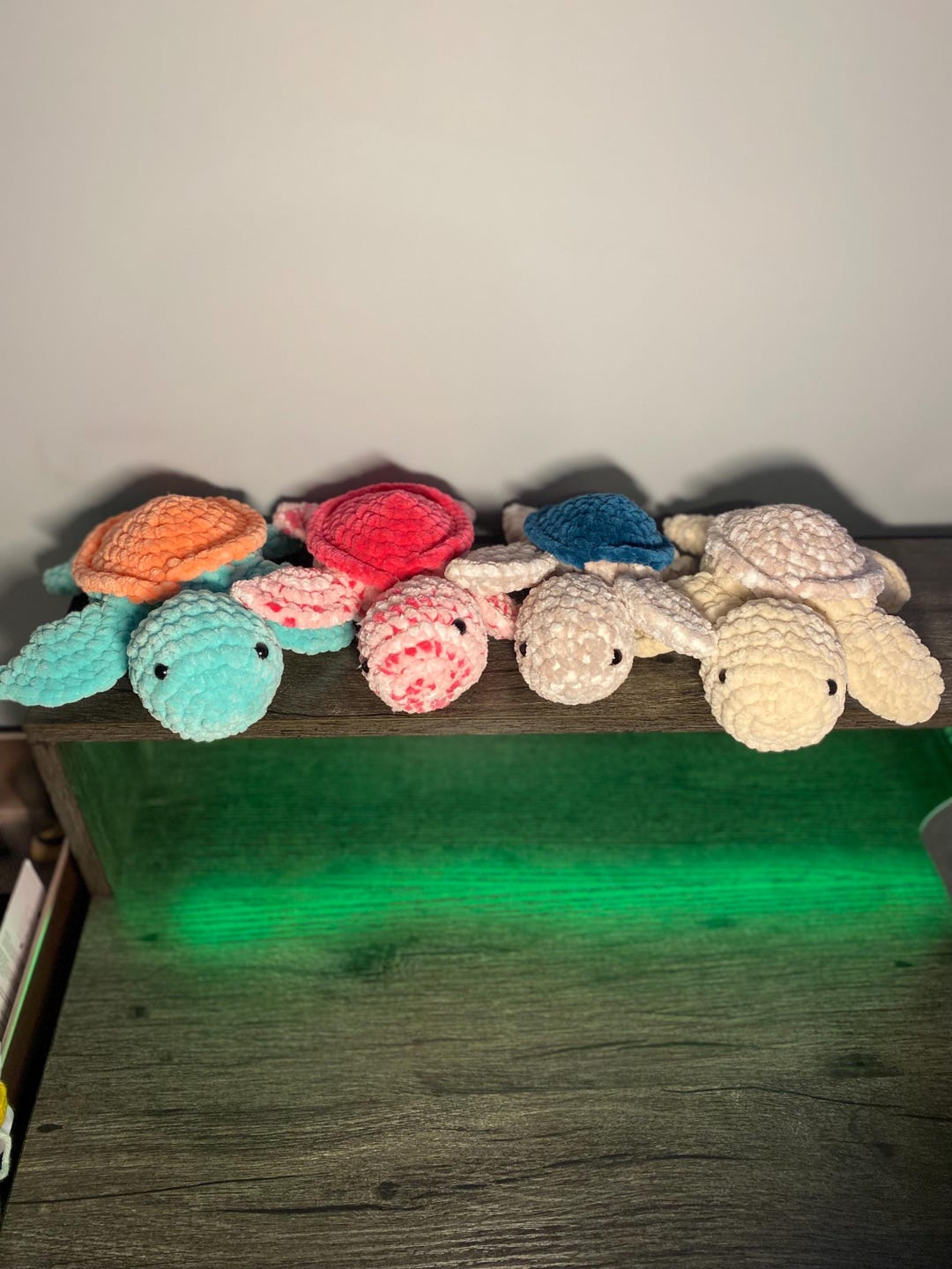 Mini Crochet Turtle Plush - Handmade Amigurumi With 4 Color Options - Etsy