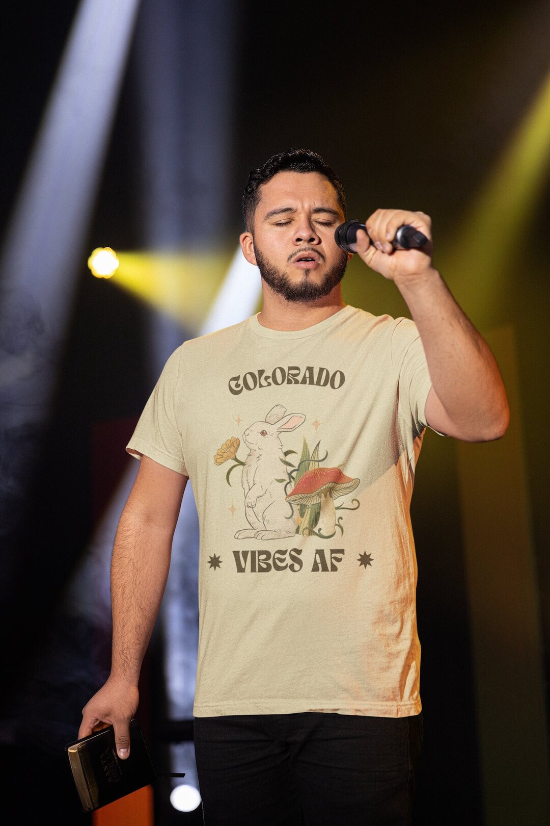 Colorado Vibes AF Rabbit Mushroom Funny Denver T-shirt Colorado Graphic ...