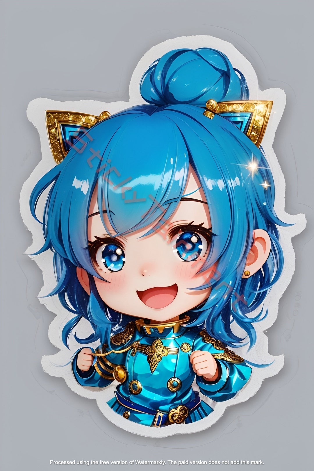 Adorable Chibi Girl Sticker - Etsy