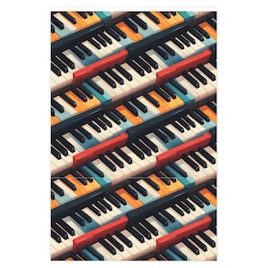 Piano Keys Wrapping Paper - Etsy
