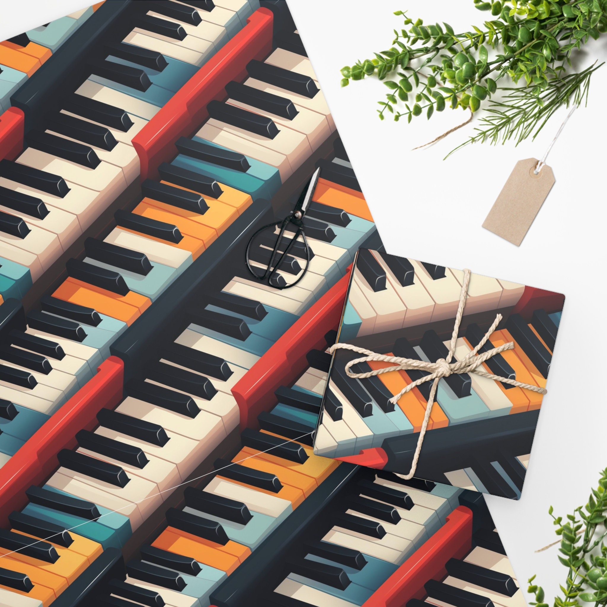 Piano Keys Wrapping Paper - Etsy