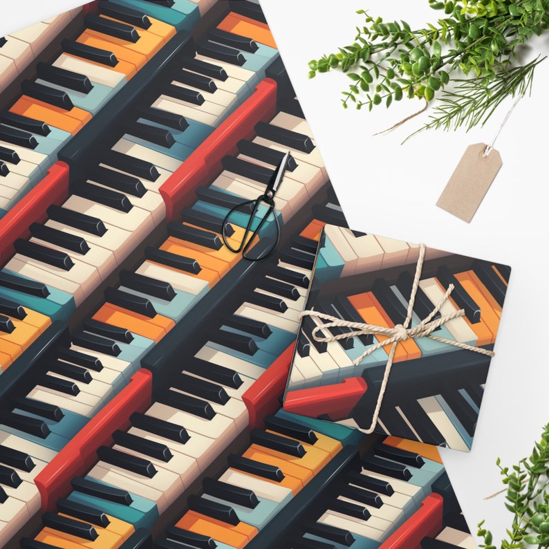 Piano Keys Wrapping Paper - Etsy