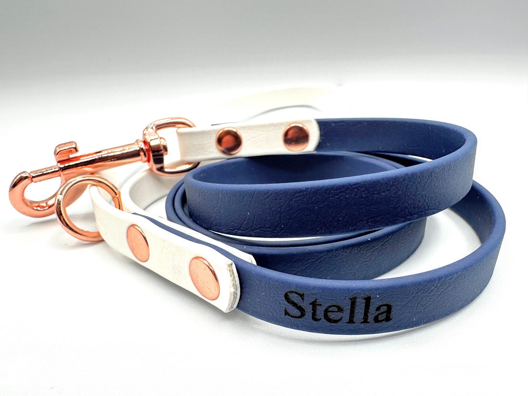 Custom Order Two Tone 1/2 Biothane® Leashes Personalized Laser ...