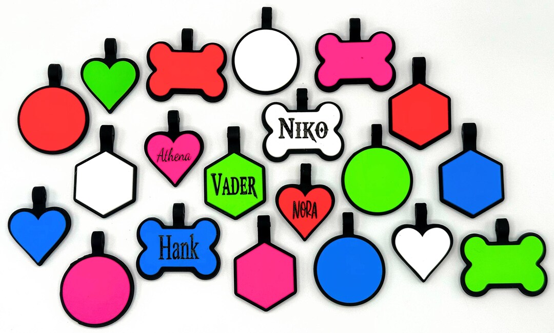 Custom Order | Silicone Dog Tags - Laser Engraving - Etsy