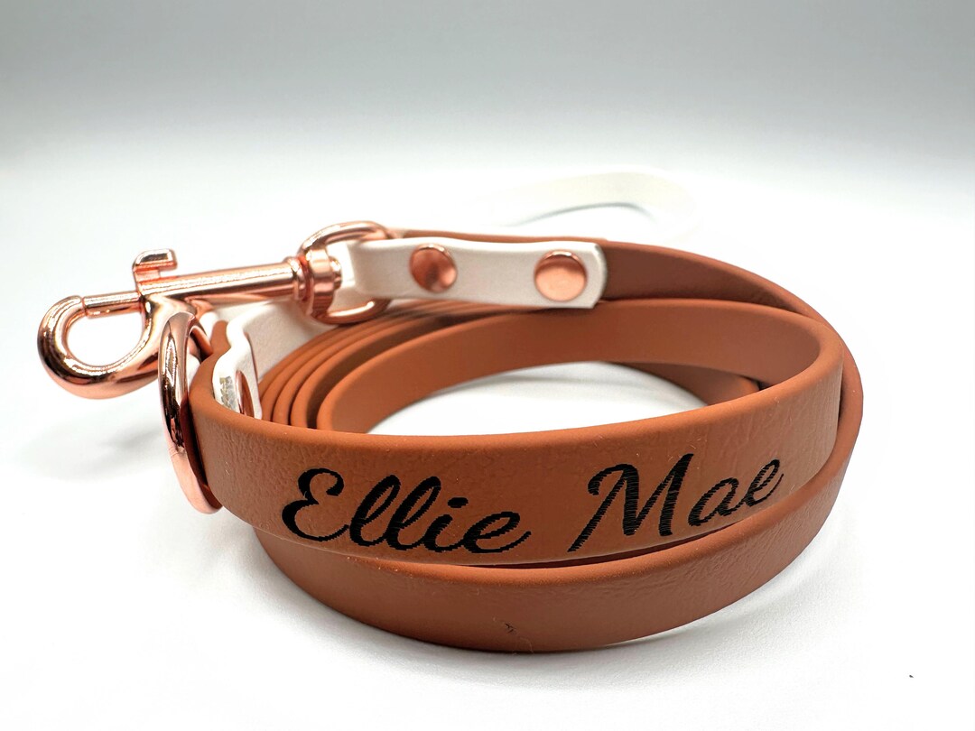 Custom Order Two Tone 1/2 Biothane® Leashes Personalized Laser ...