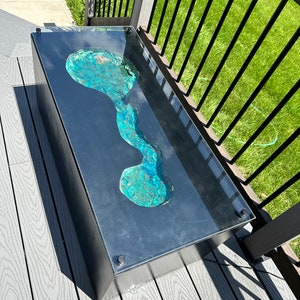 Unique Water Sculpture Outdoor Patio Coffee Table - Etsy