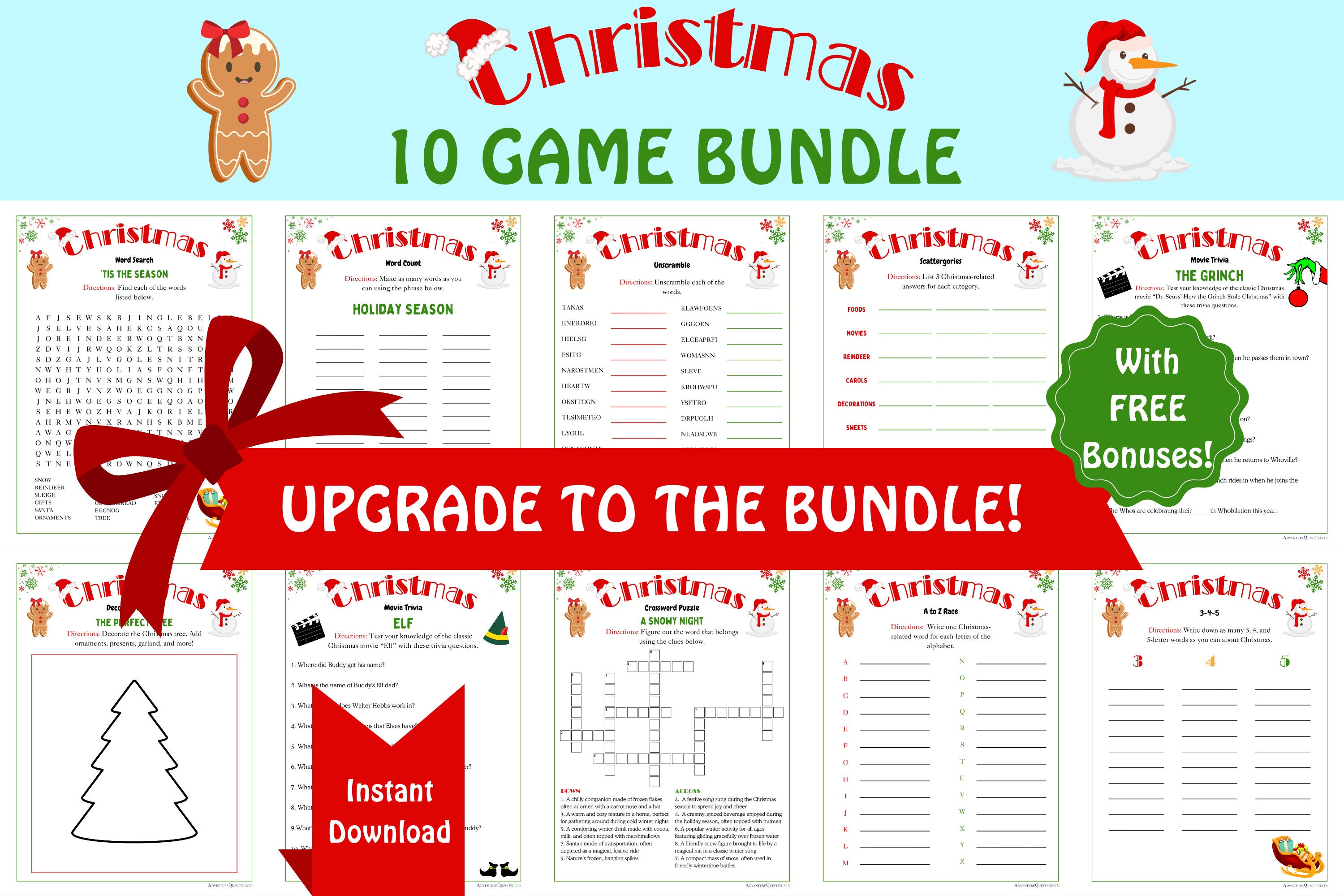 Christmas Movie Trivia Grinch Christmas Game Grinch Trivia Questions ...