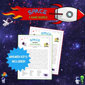 Space Activity Bundle | Space Printables | Outer Space Worksheet ...