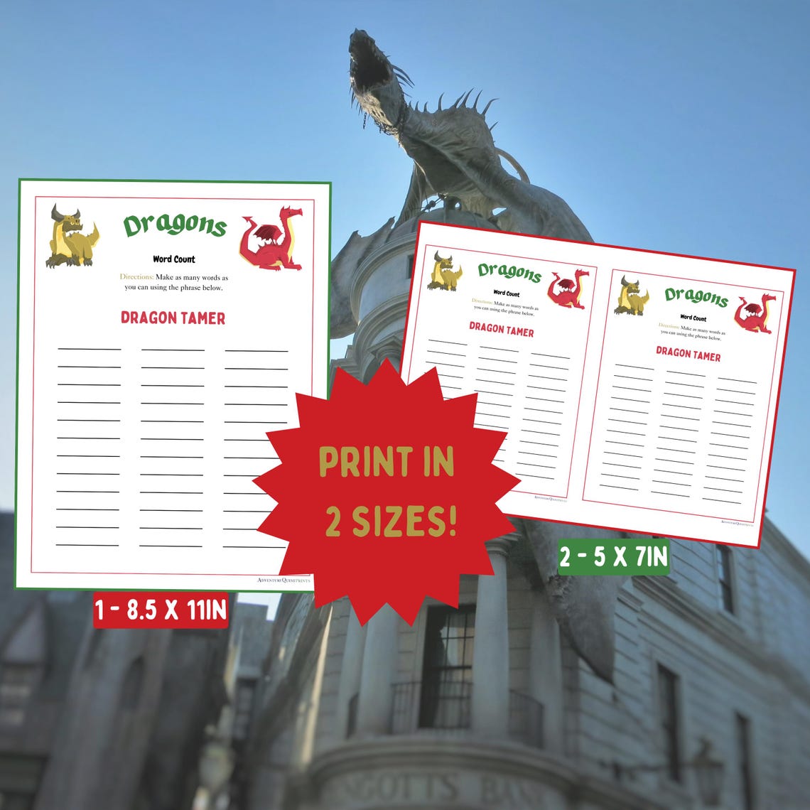 Dragons Activity Bundle | Dragon Games and Puzzles | Dragon Party Games ...