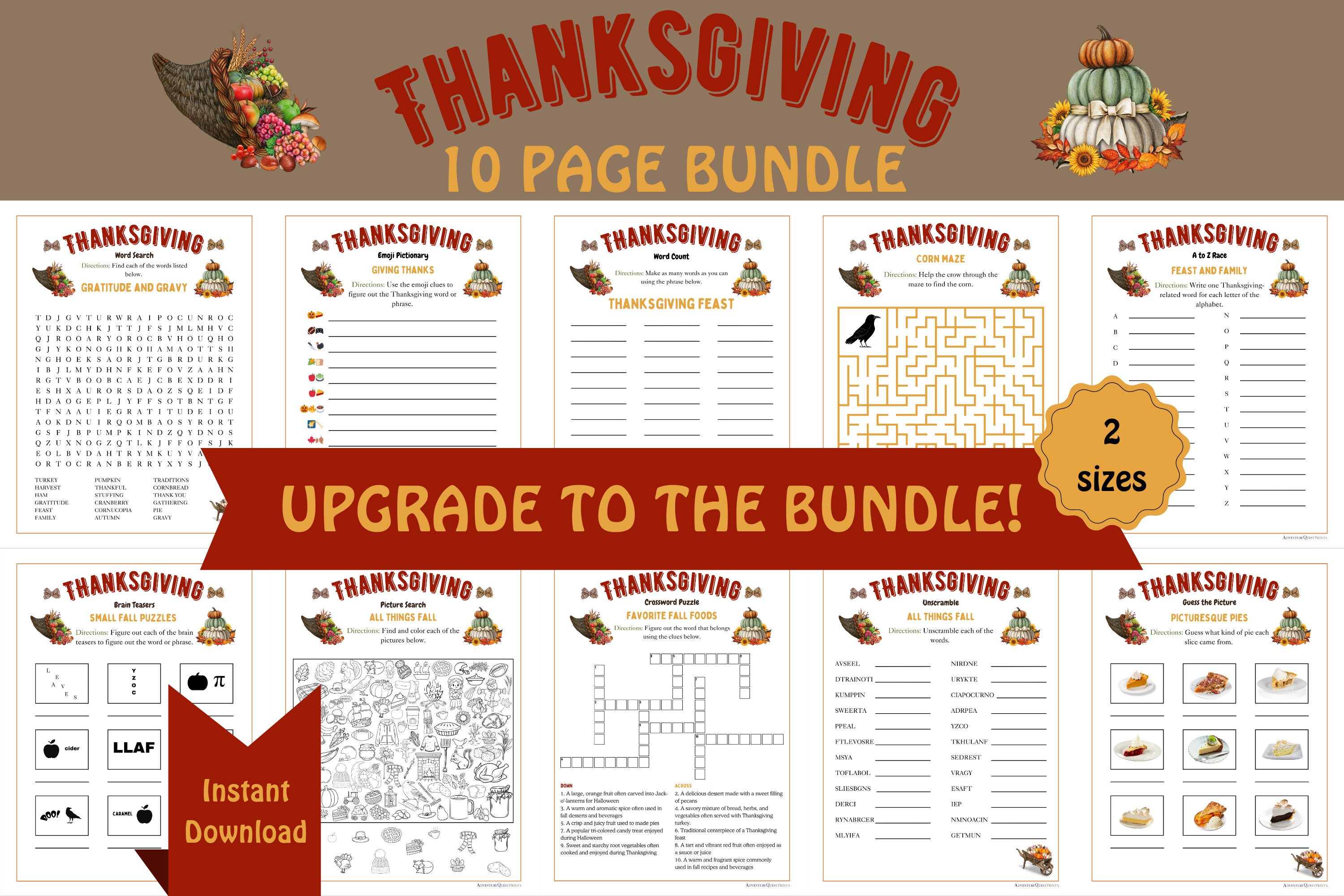 Thanksgiving Word Search Thanksgiving Activity Sheet - Etsy