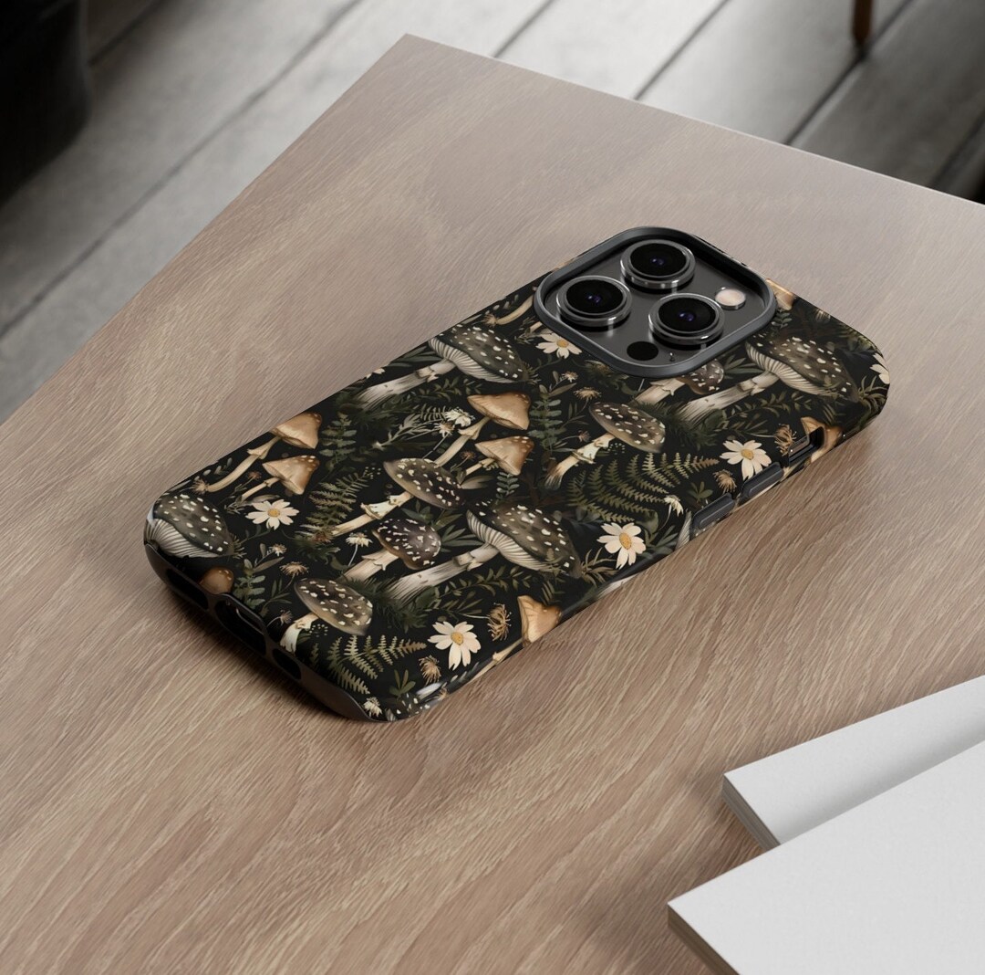 Dark Cottagecore Phone Case, Goblincore iPhone Case, Fungi, Ferns ...