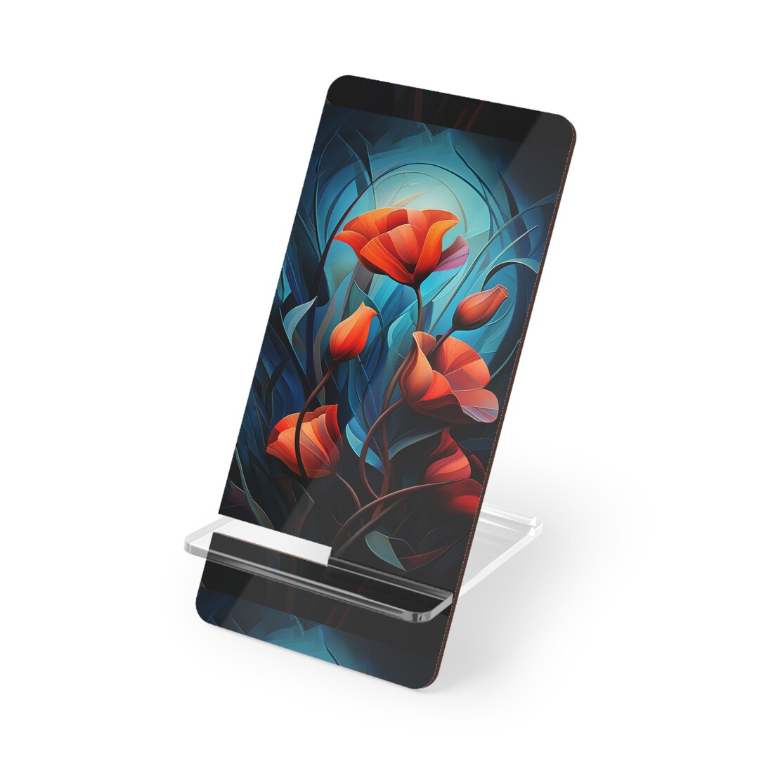 Twilight Glow Wildflower Cellphone Stand, Cute iPhone Stand, Aesthetic ...