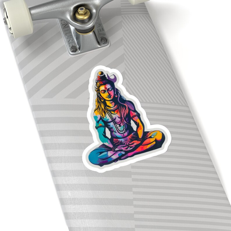 Colorful Lord Shiva Abstract Laptop Decal Sticker - Spiritual Art - Etsy