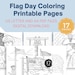 17 American Flag Day Coloring Pages for Kids - Instant Download PDF ...
