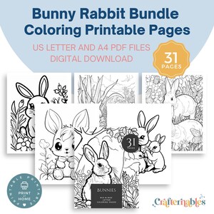 31 Printable Bunny Rabbit Coloring Pages for Kids - Educational ...
