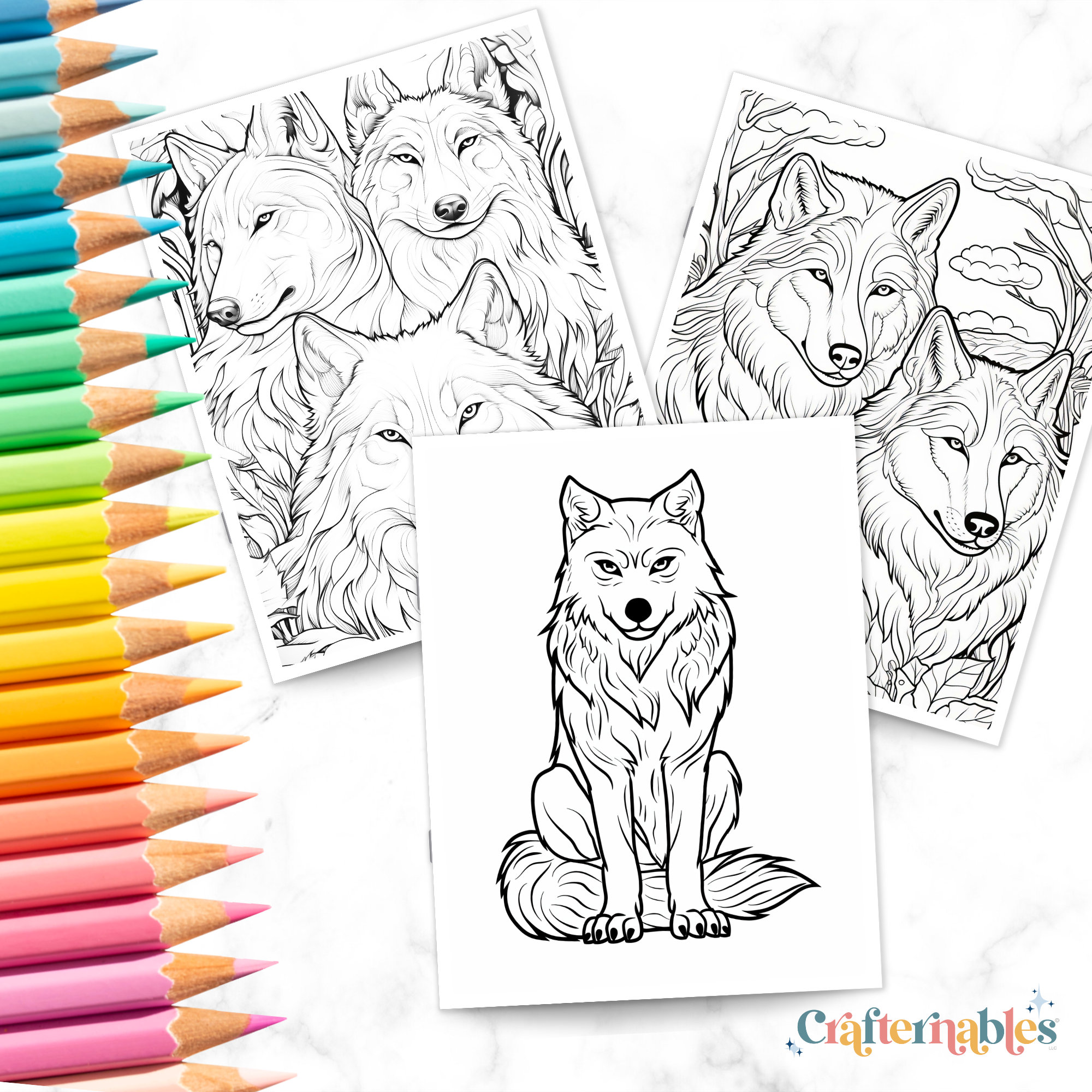 18 Howling Wolf Coloring Pages for All Ages! - Mindfulness and Relaxing ...